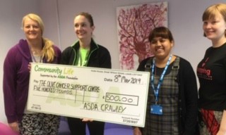 The Olive Tree Cancer Support Centre receives £500 from the Asda Green ...