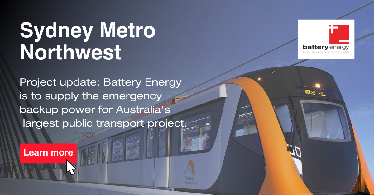 Sydney Metro Northwest - News | Battery Energy Australia