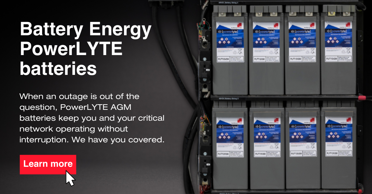 PowerLYTE AGM Batteries - Backup power solutions | Battery Energy Australia