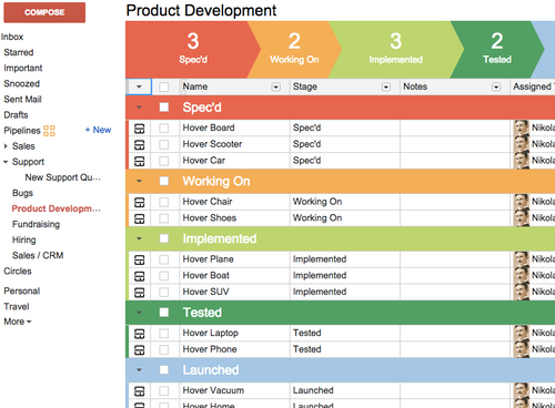 CRM for Product Development | Streak - CRM for Gmail