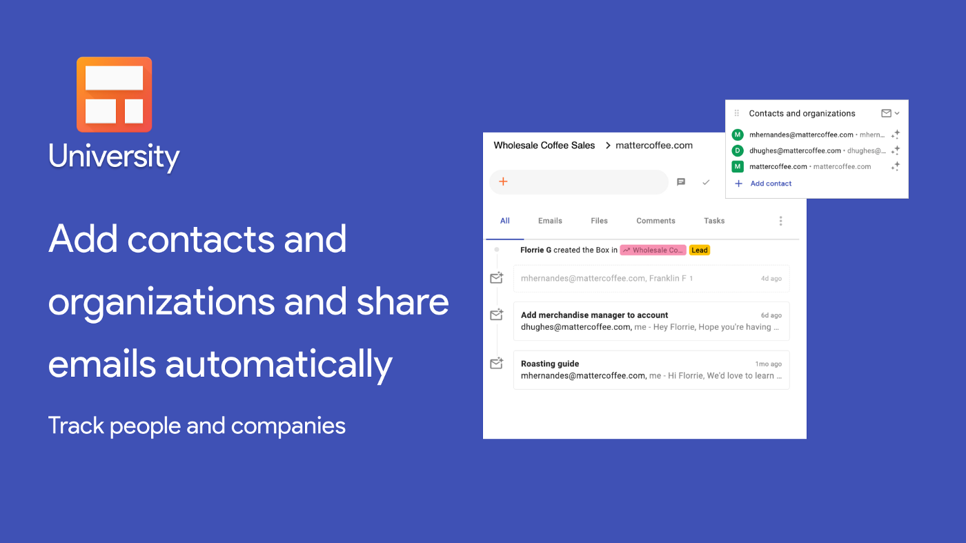 New video lesson: add contacts and organizations, automatically add emails - Streak