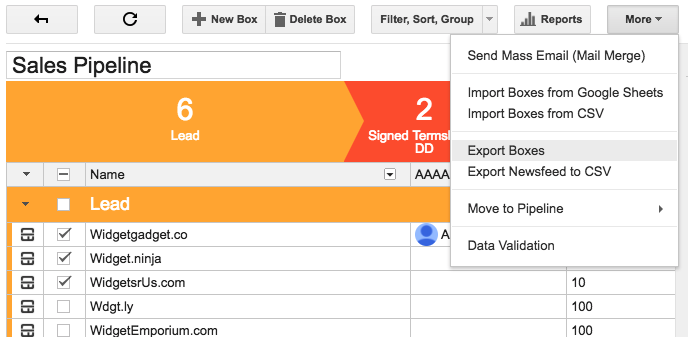Export to Google Sheets - Streak