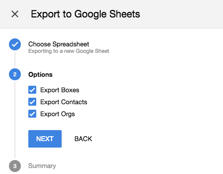 Export to Google Sheets - Streak