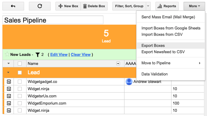 Export to Google Sheets - Streak