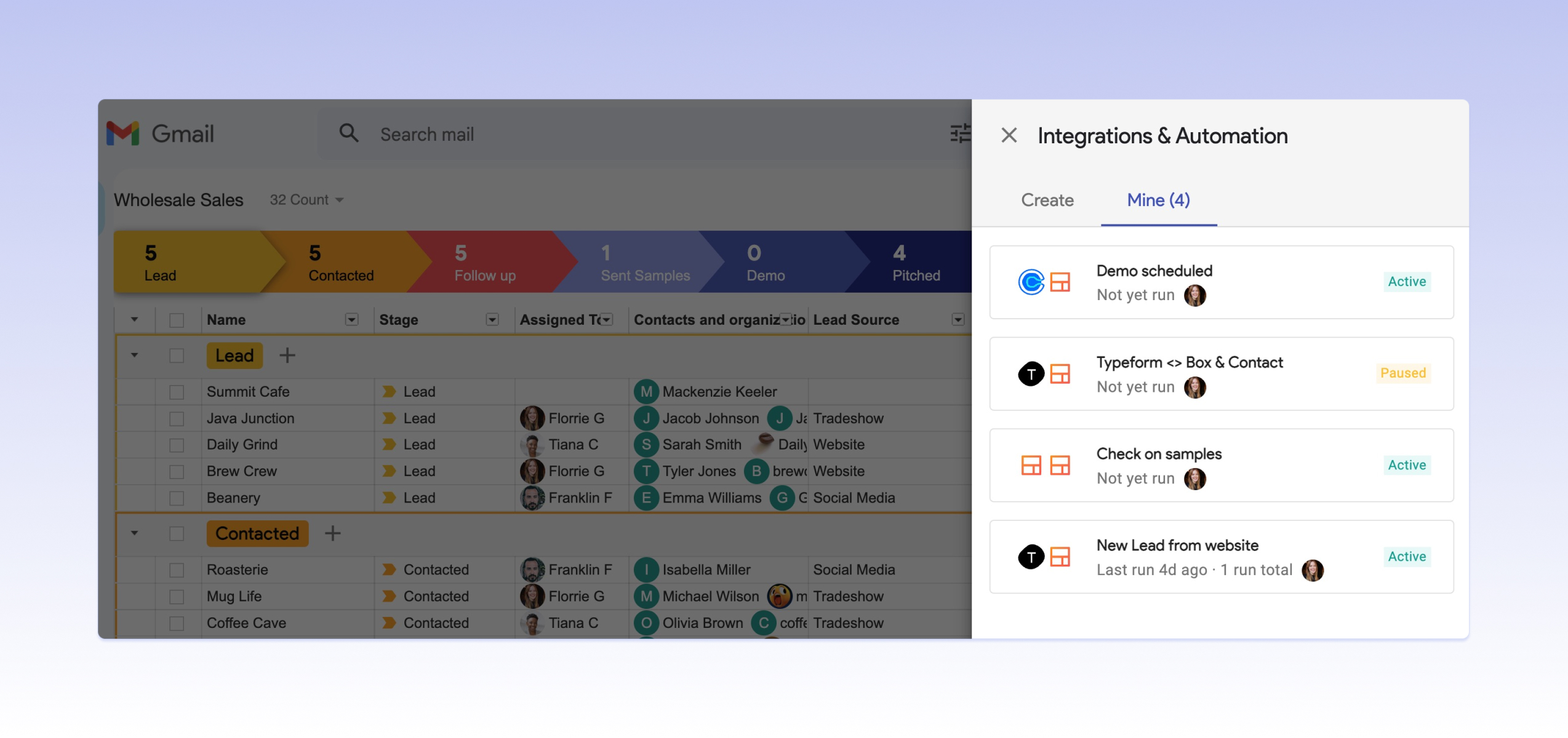 Work smarter, not harder with native CRM automations and integrations in Streak - Streak