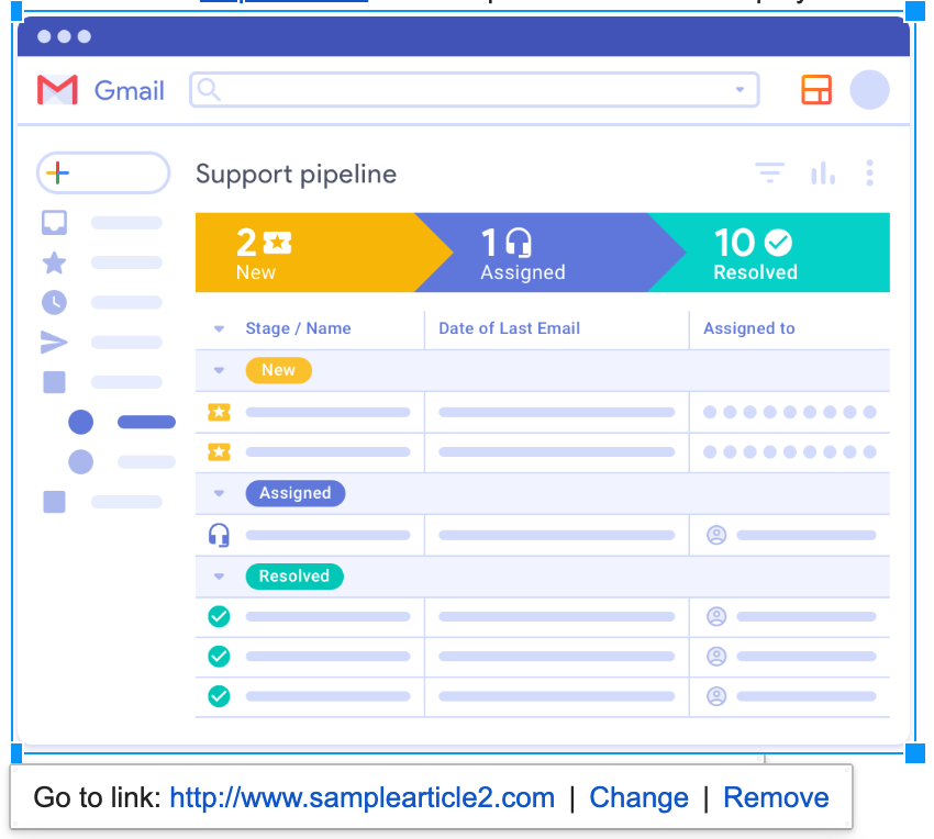 How to hyperlink in Gmail - Streak