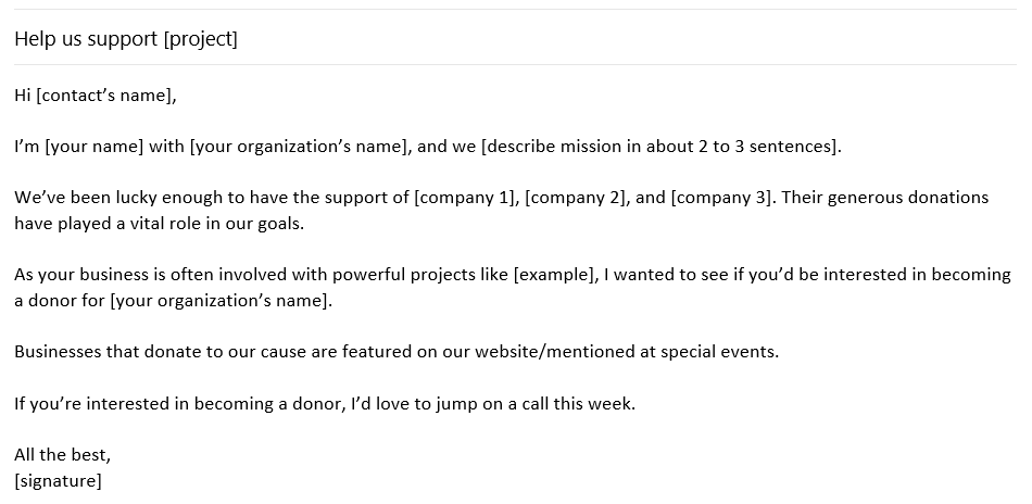 8 Email templates for nonprofit fundraising - Streak