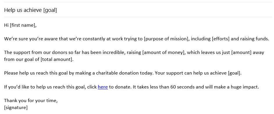 8 Email templates for nonprofit fundraising - Streak