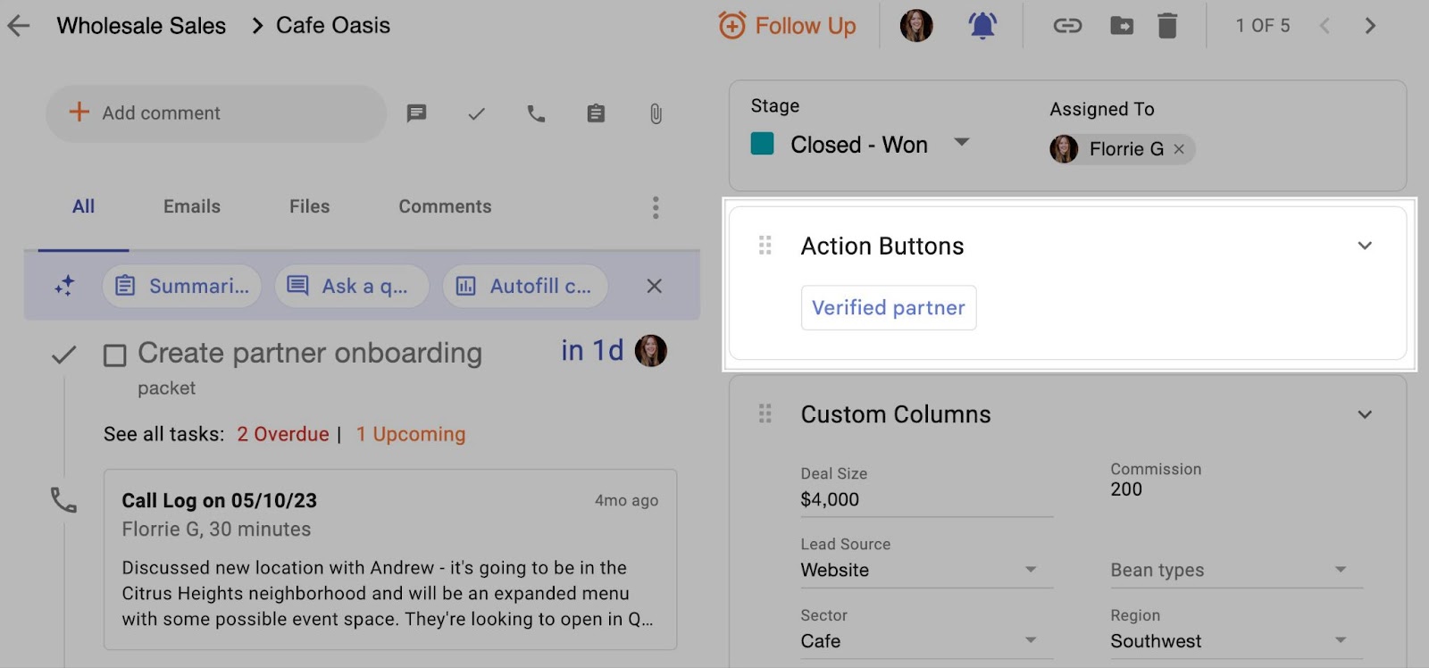Action buttons: more control over your CRM automation in Streak - Streak