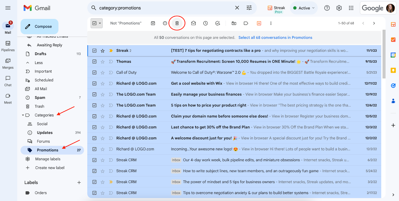 How to delete all promotions in Gmail (and prevent more from coming ...