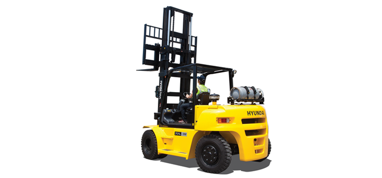 New Hyundai Pneumatic Tire LP Powered Forklift for Sale | (70L-7A)