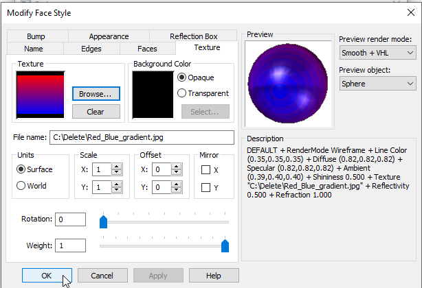Creating a gradient Face Style