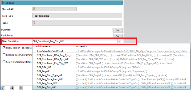 Workflow Template Filtering with Conditions