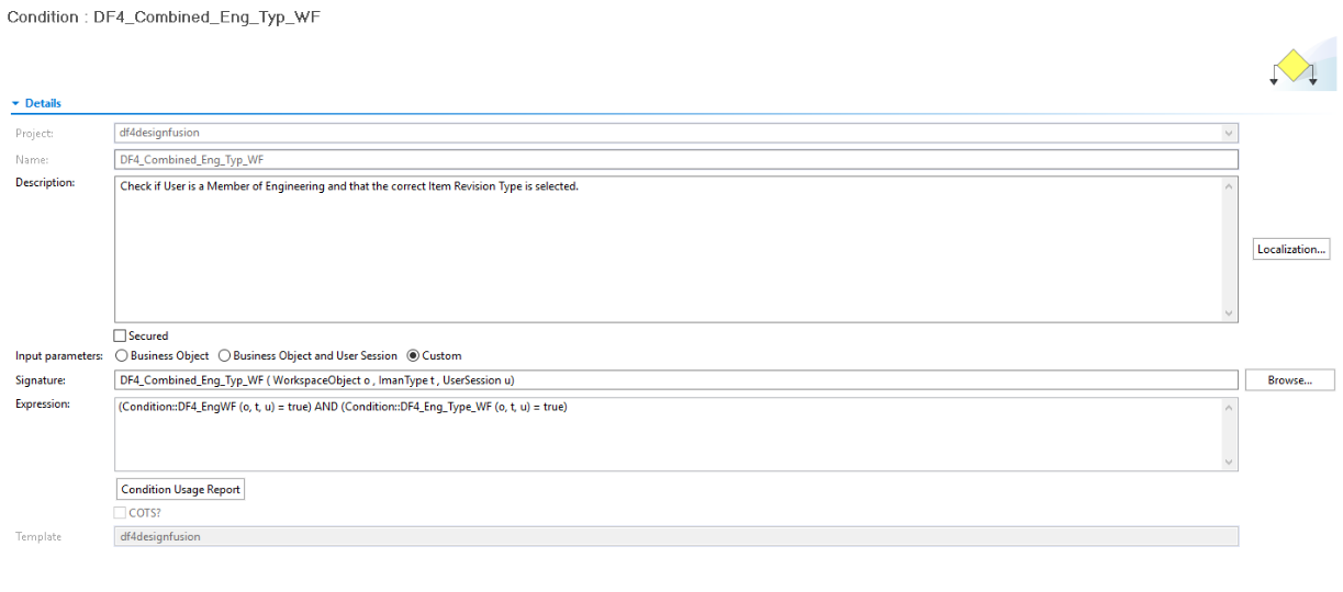 Workflow Template Filtering with Conditions