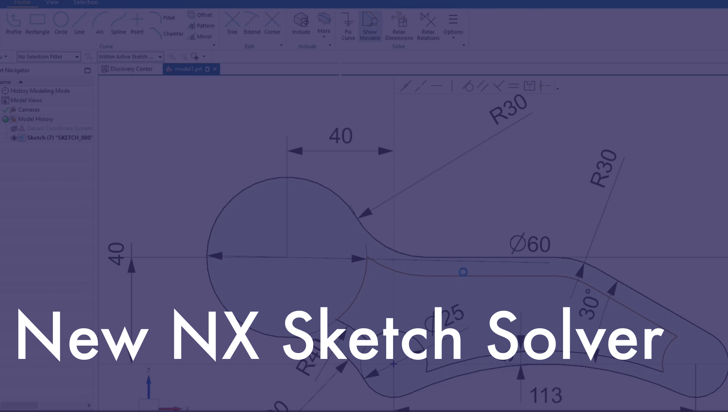 New NX Sketch Solver
