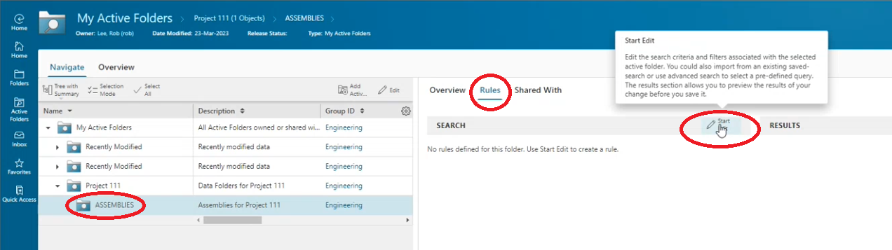 Active Workspace & Active Folders in Teamcenter