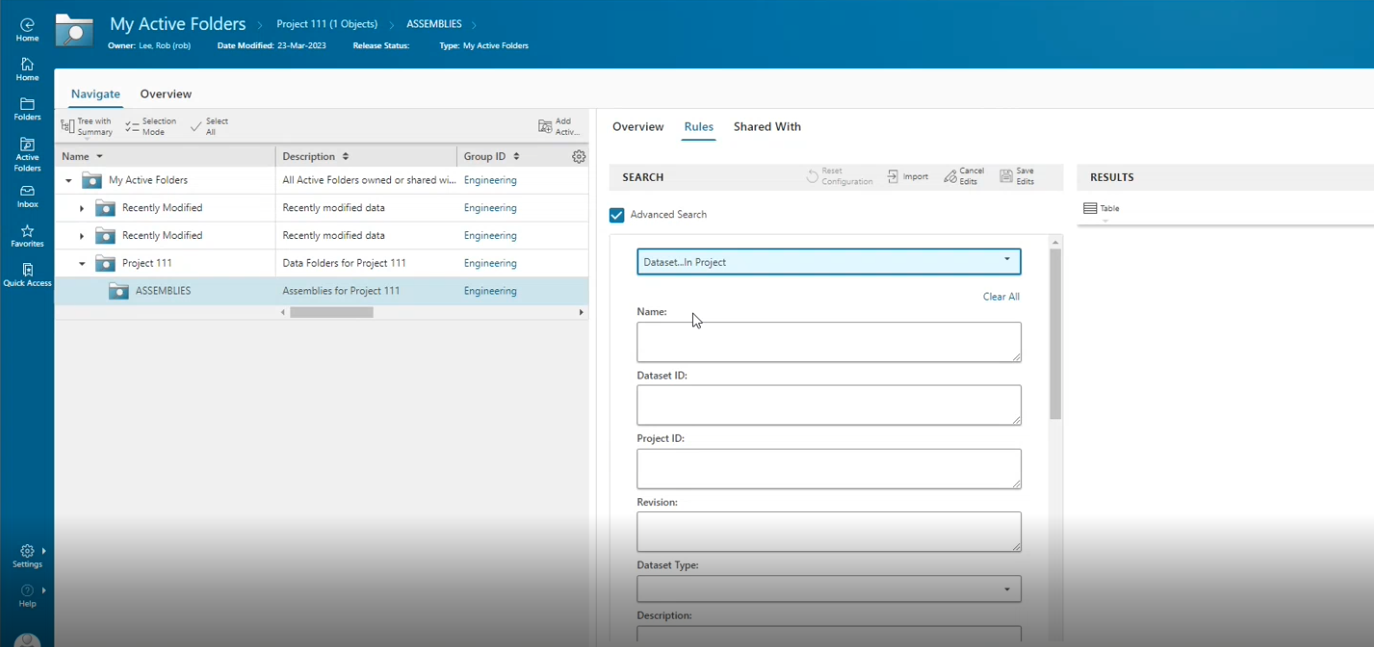 Active Workspace & Active Folders in Teamcenter