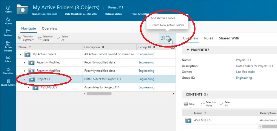 Active Workspace & Active Folders in Teamcenter