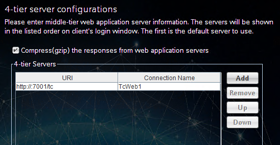 Configuring Teamcenter 4-tier connections on a client