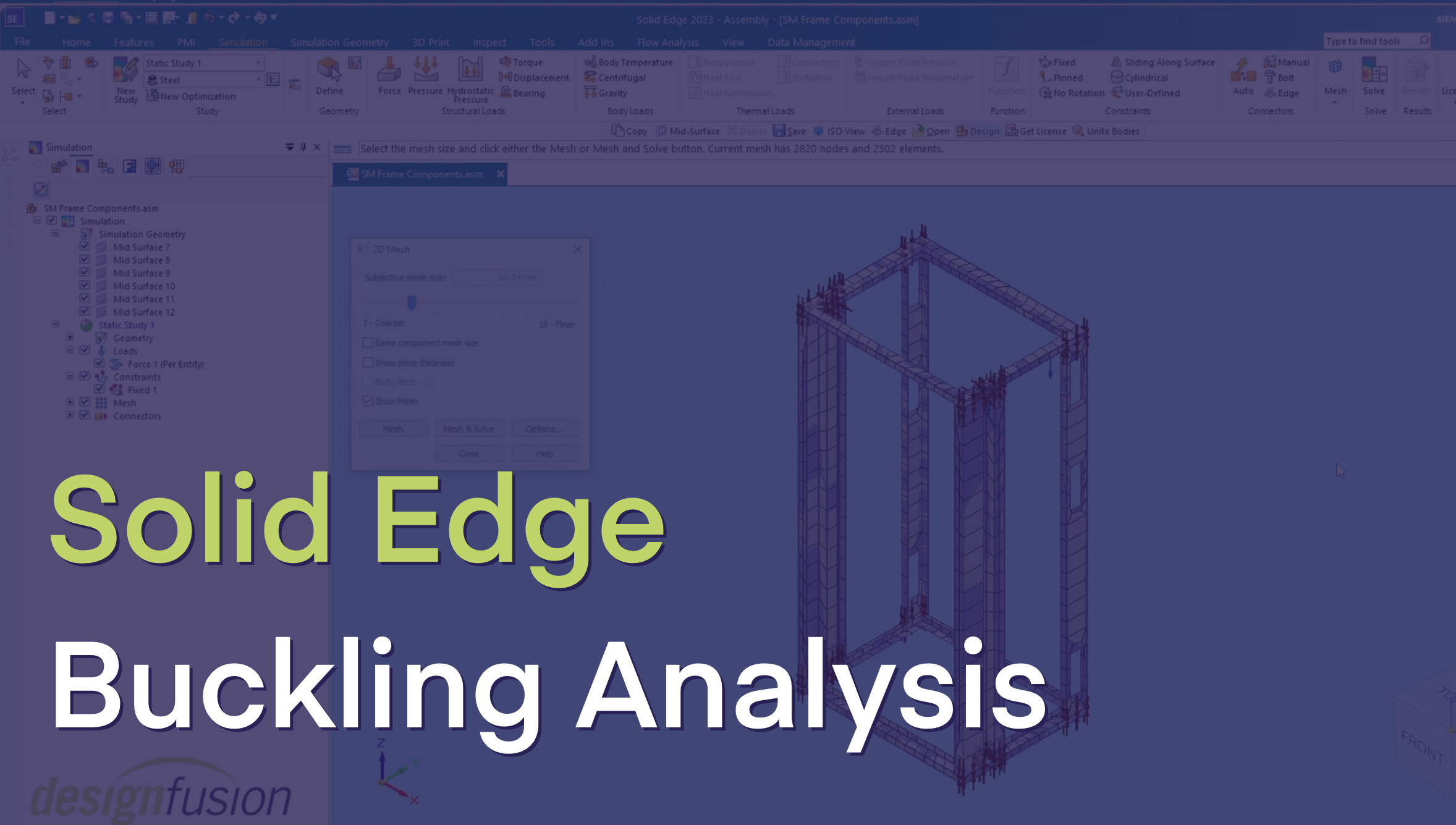 Solid Edge Buckling Analysis