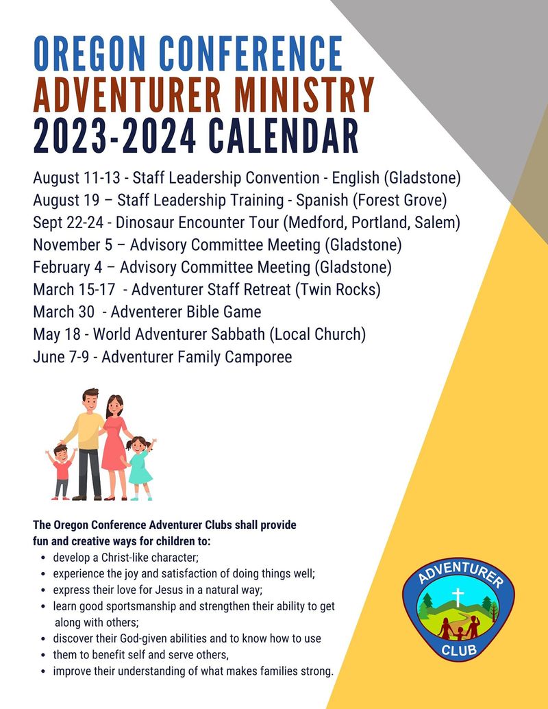 Adventurers | Oregon Conference of Seventh-day Adventists, Gladstone OR