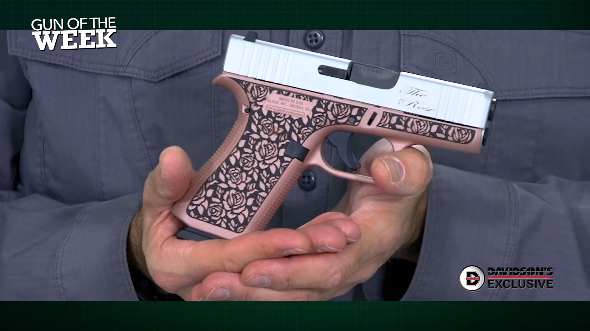 Gun Of The Week: Davidson’s Exclusive Glock G43X “The Rose”