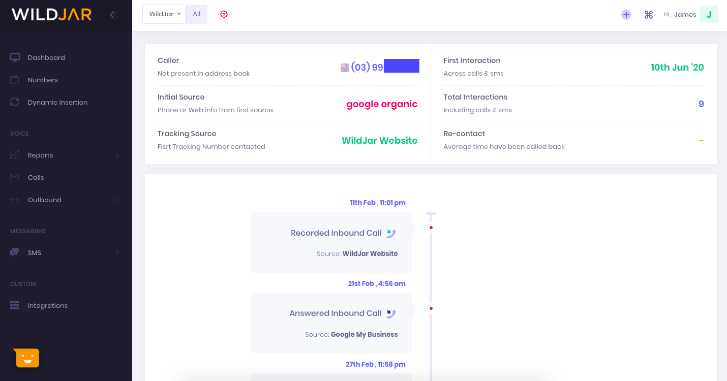 Call Tracking | Call Analytics Software | WildJar