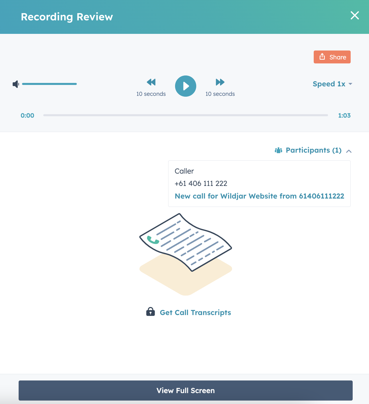 HubSpot Phone Call Integration | WildJar