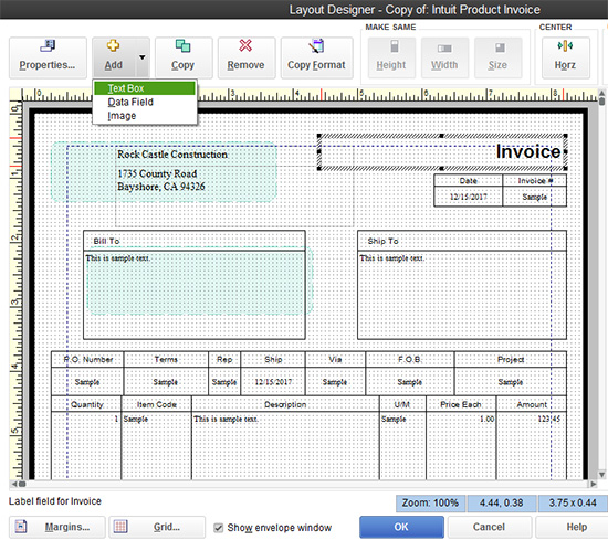 Create Your Own Business Forms in QuickBooks