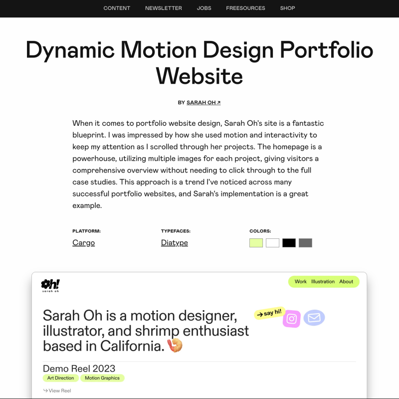 A Place for Portfolio Inspiration | The Design Guy