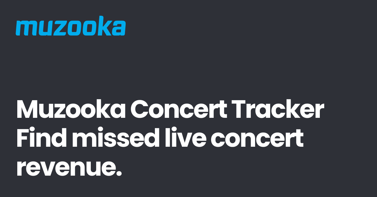 Concert Tracker - Find Missed Live Concert Revenues