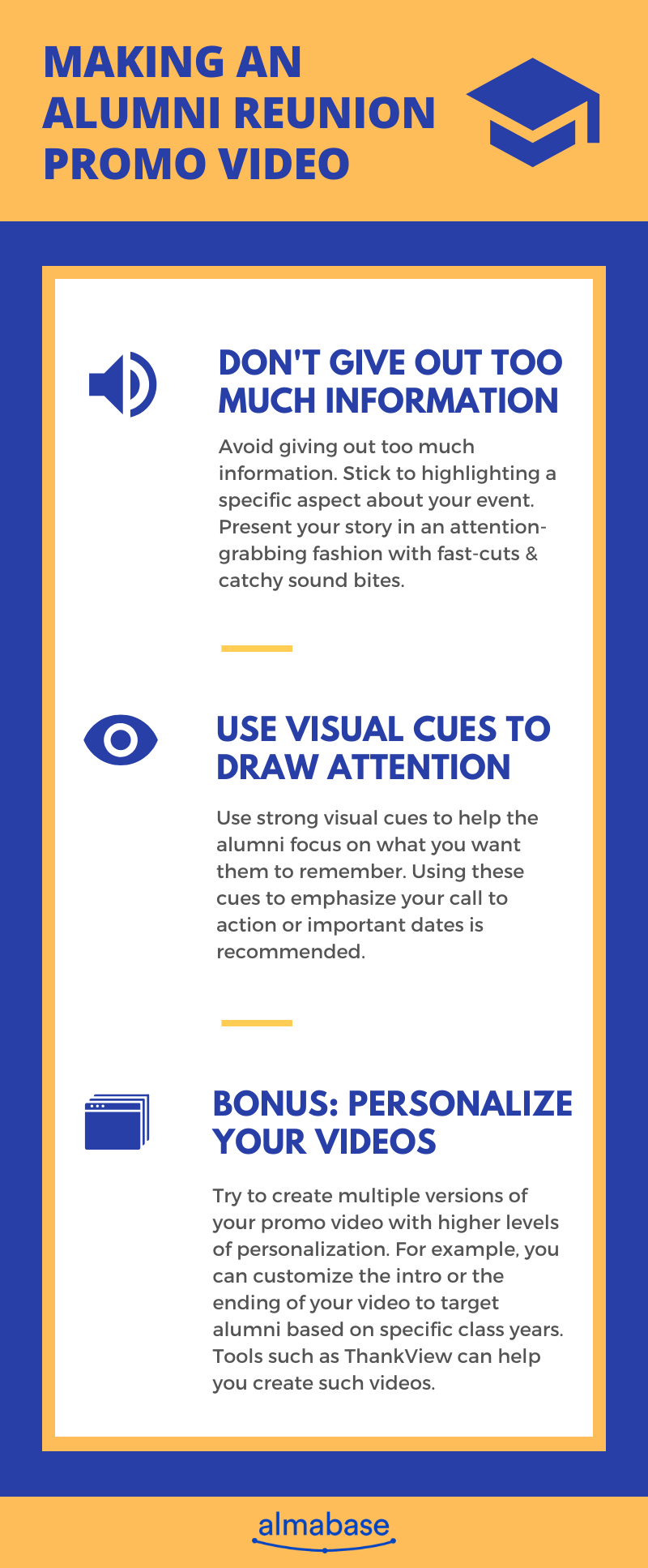 How to make an awesome alumni reunion promo video | Almabase Blog