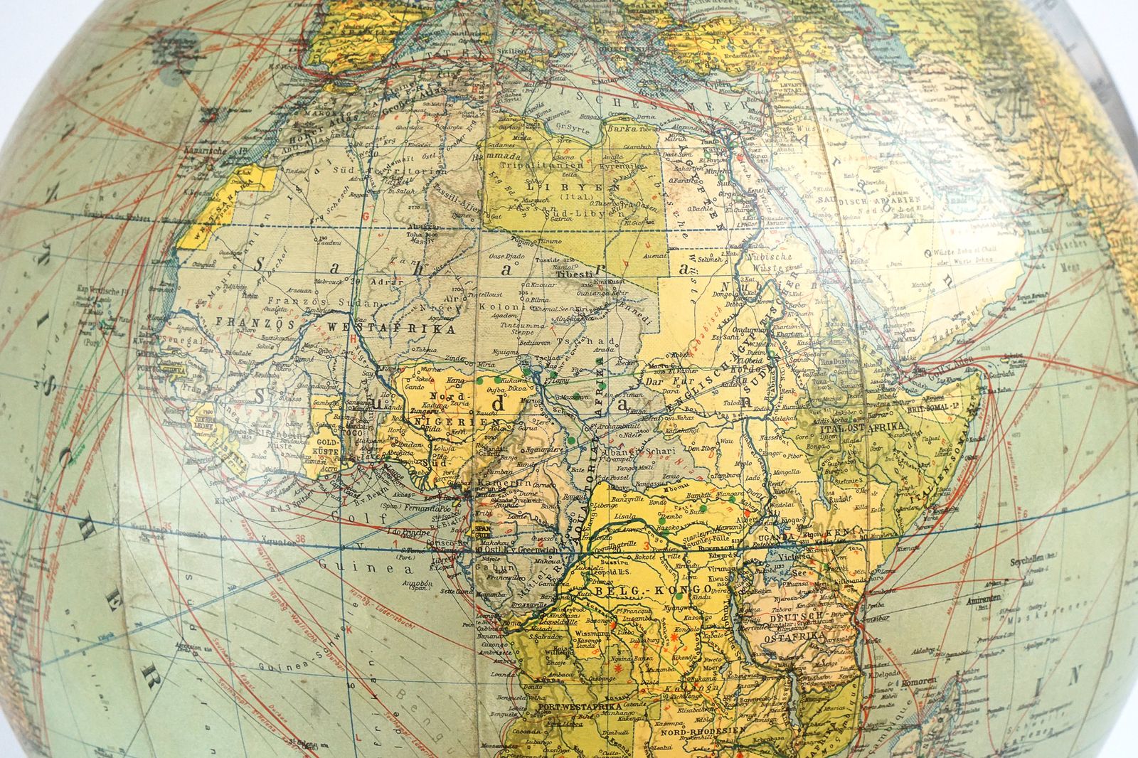 Detailed mid-WW2 Light Globe Columbus Erdglobus "Modell 200", 1941