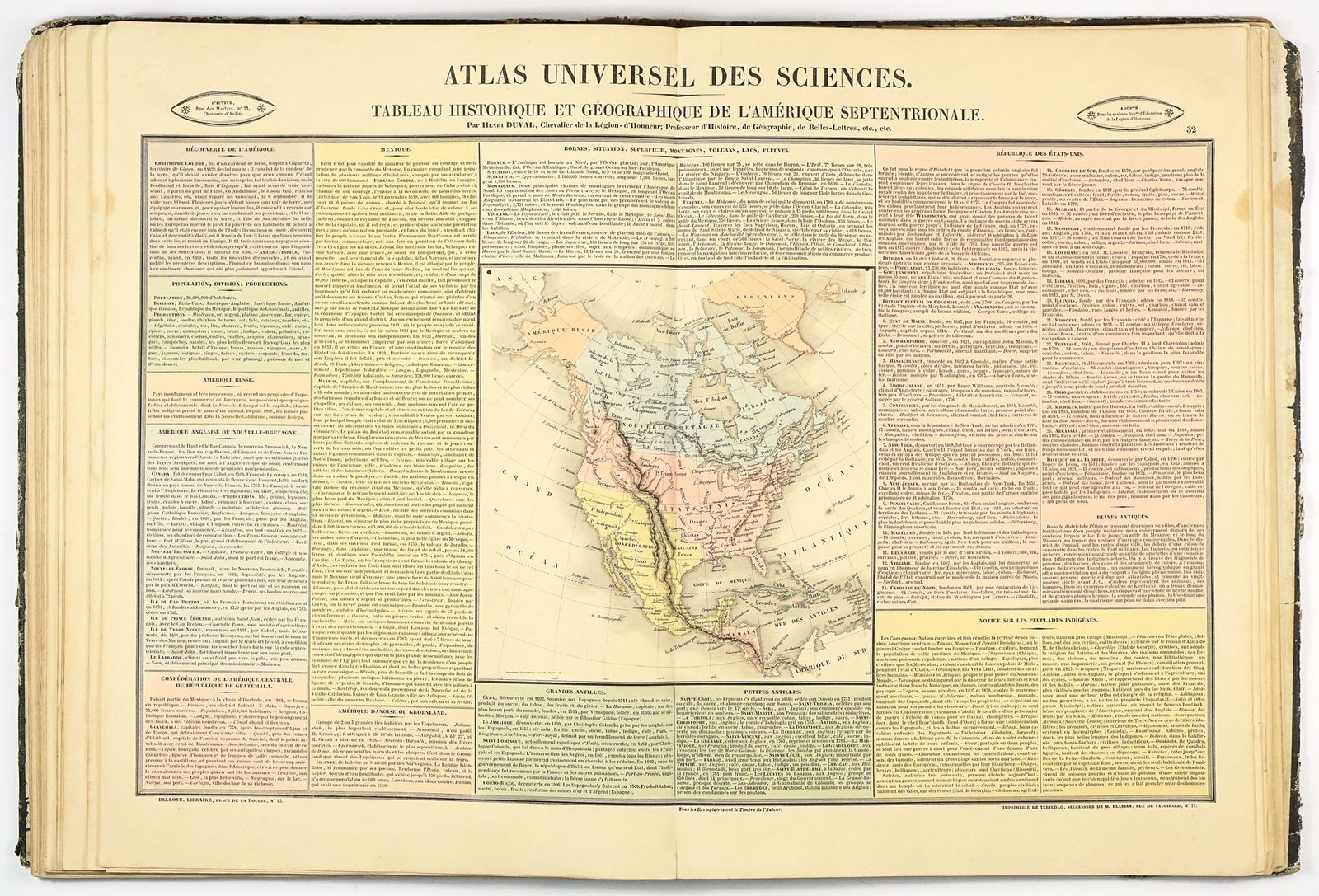 Atlas Universel des Sciences, 1844