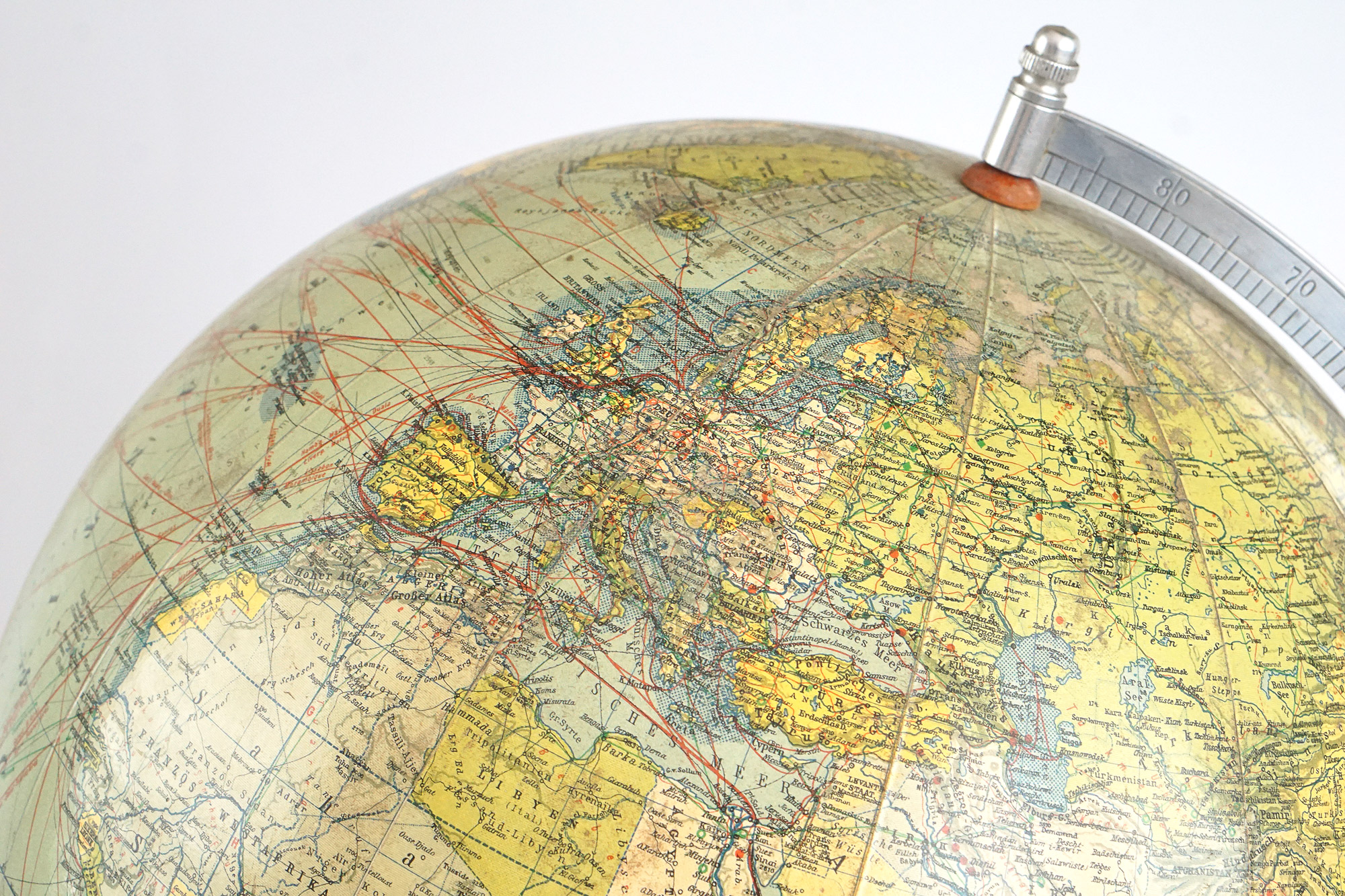 Detailed mid-WW2 Light Globe Columbus Erdglobus "Modell 200", 1941