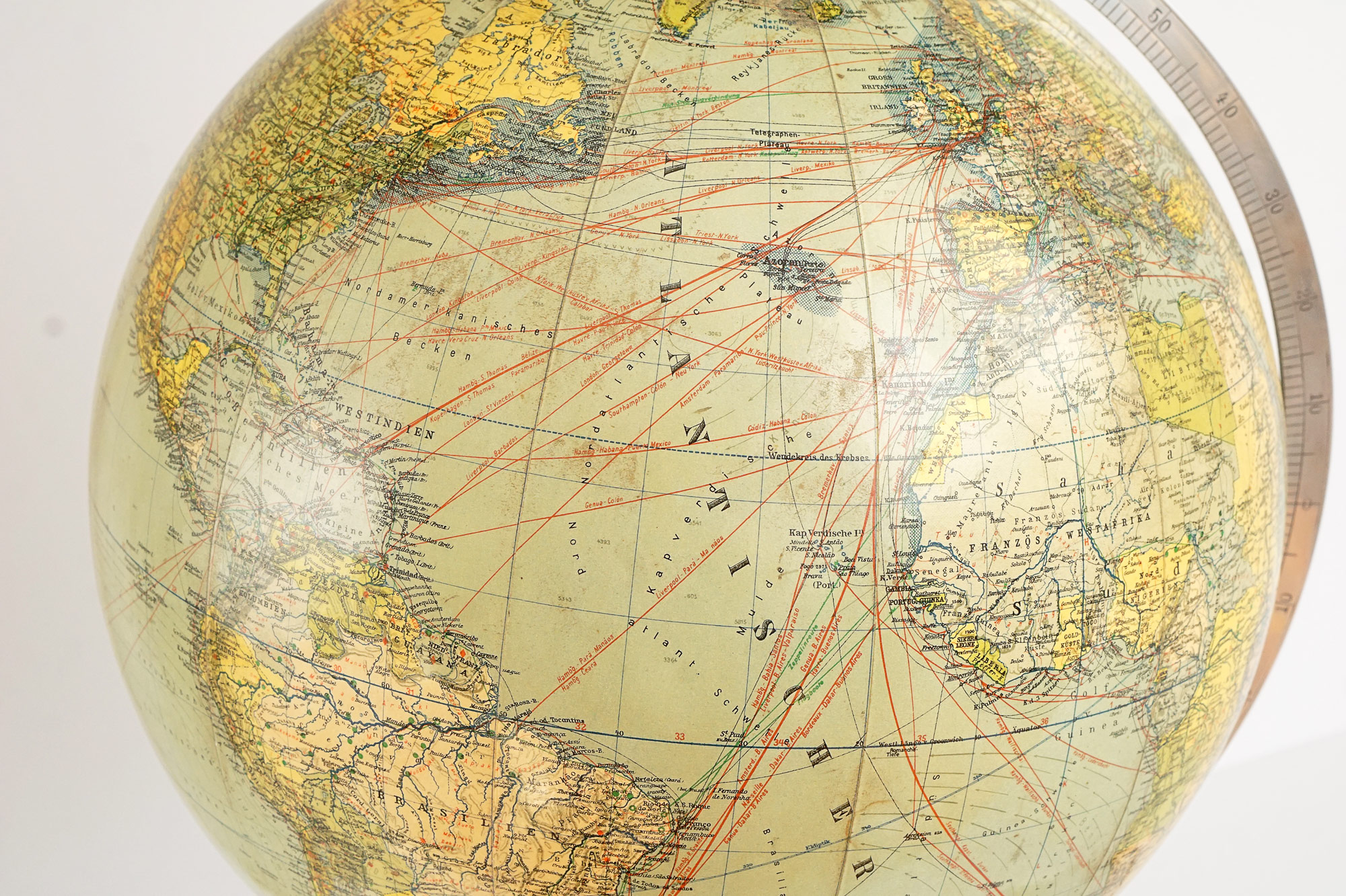 Detailed mid-WW2 Light Globe Columbus Erdglobus "Modell 200", 1941