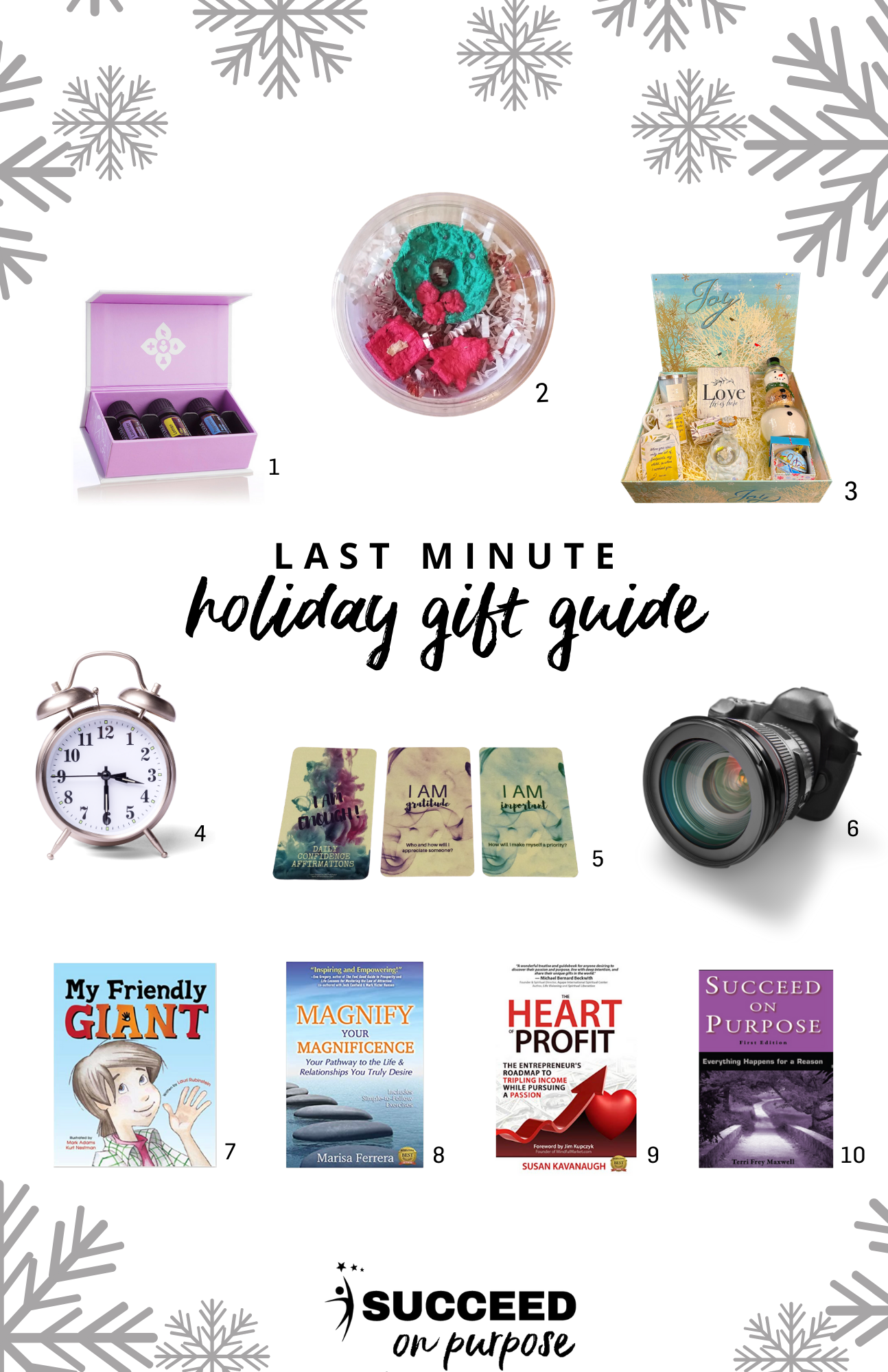 Last Minute Holiday Gift Guide | Succeed On Purpose