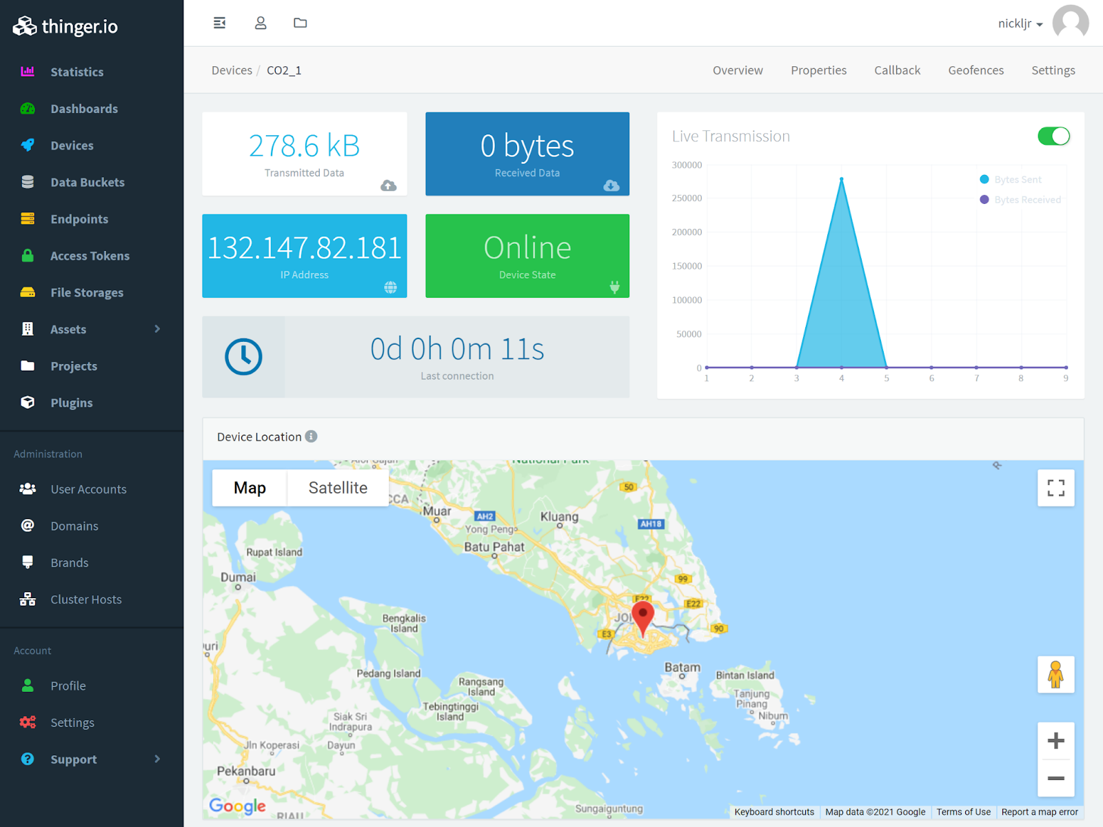 [Tutorial] Visualising IoT edge data on the Thinger Platform