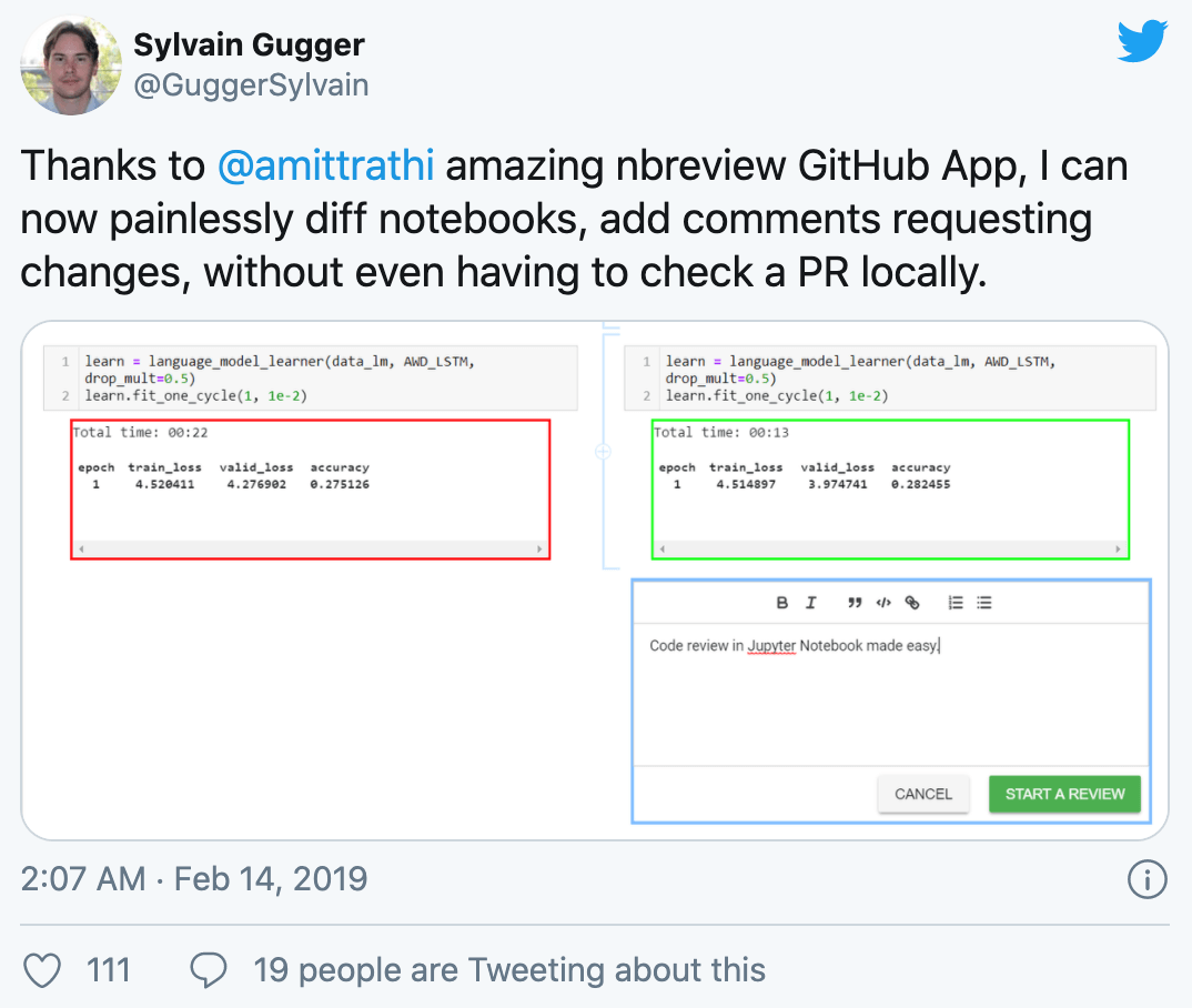 ReviewNB - Jupyter Notebook Code Reviews & Collaboration