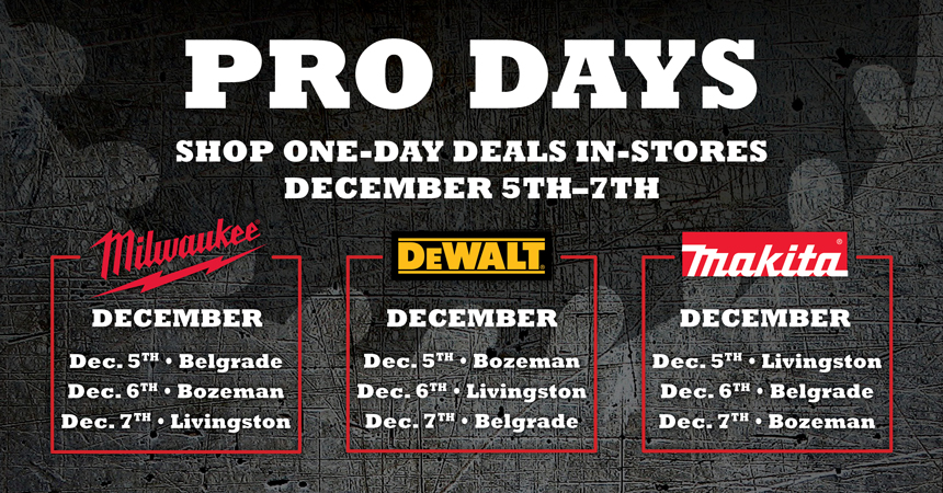 News | Pro Days Pro Tool Sales Event