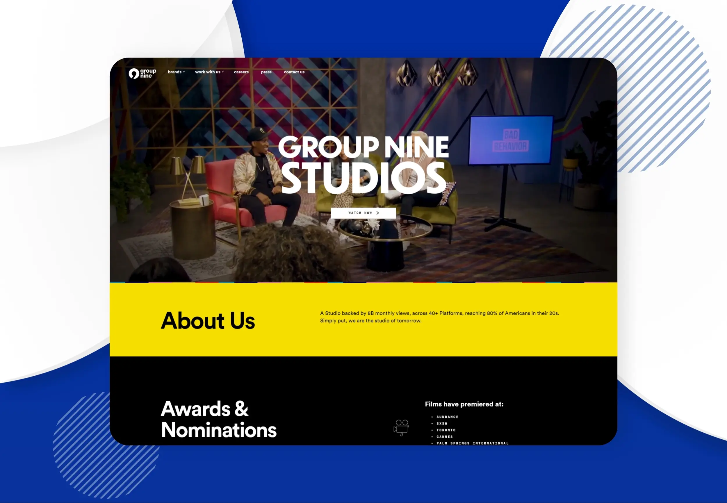 Group Nine Media | Case Study with Arch Web Design