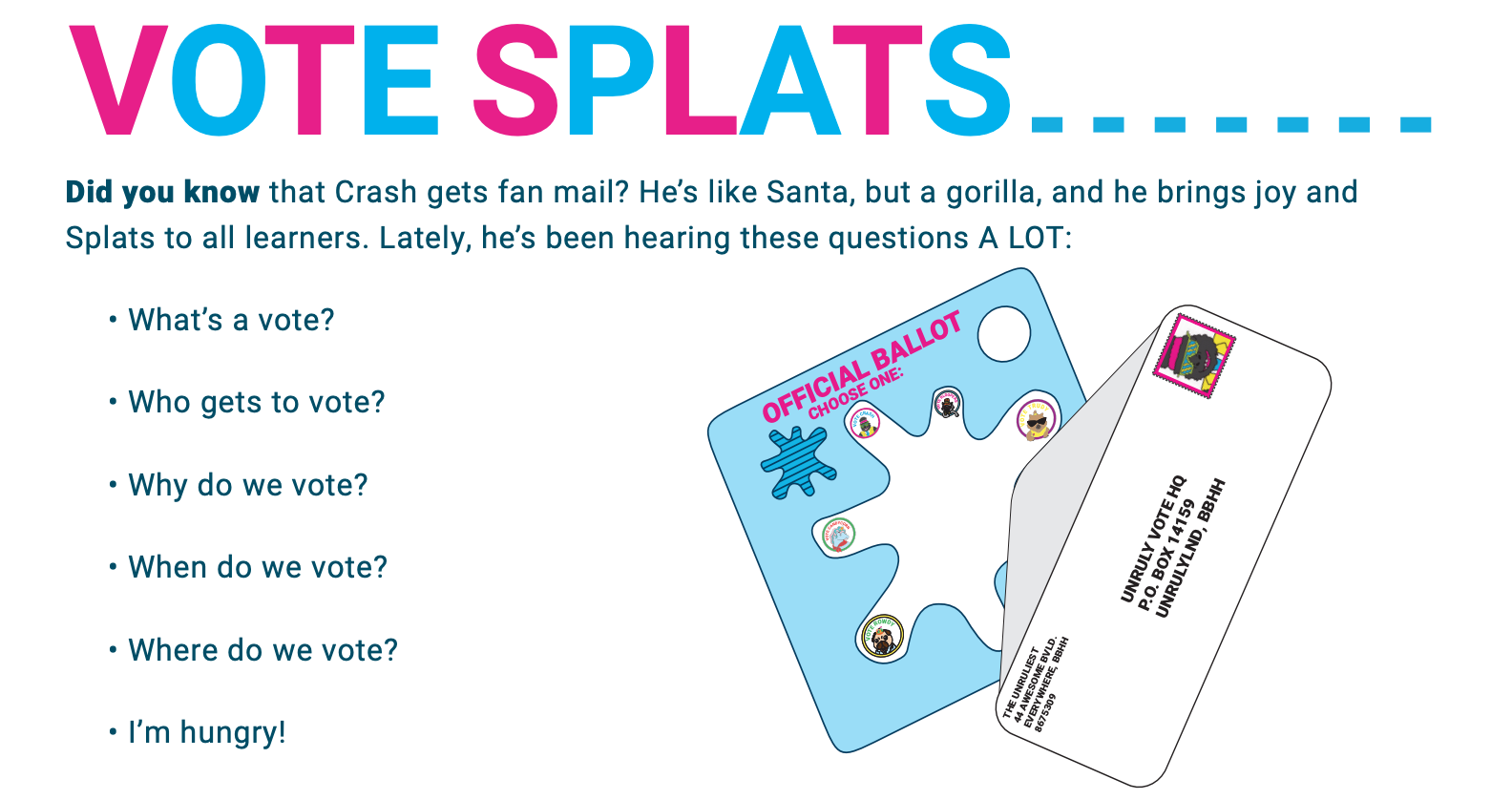 How to Teach About Voting - Unruly Splats