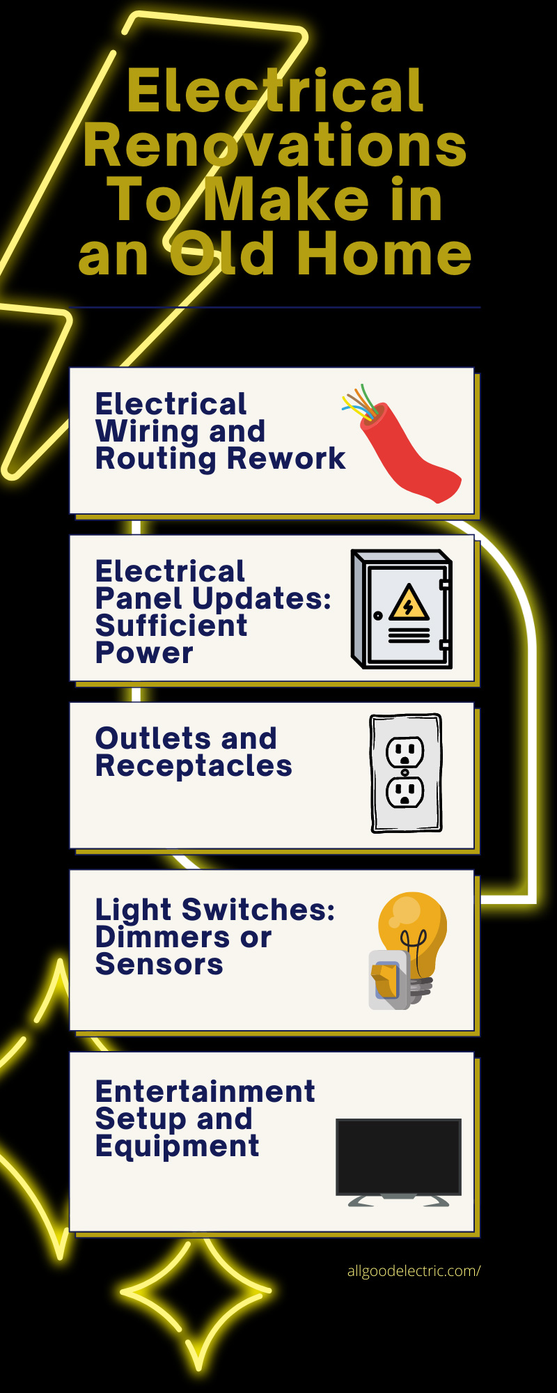 10 Electrical Renovations To Make in an Old Home
