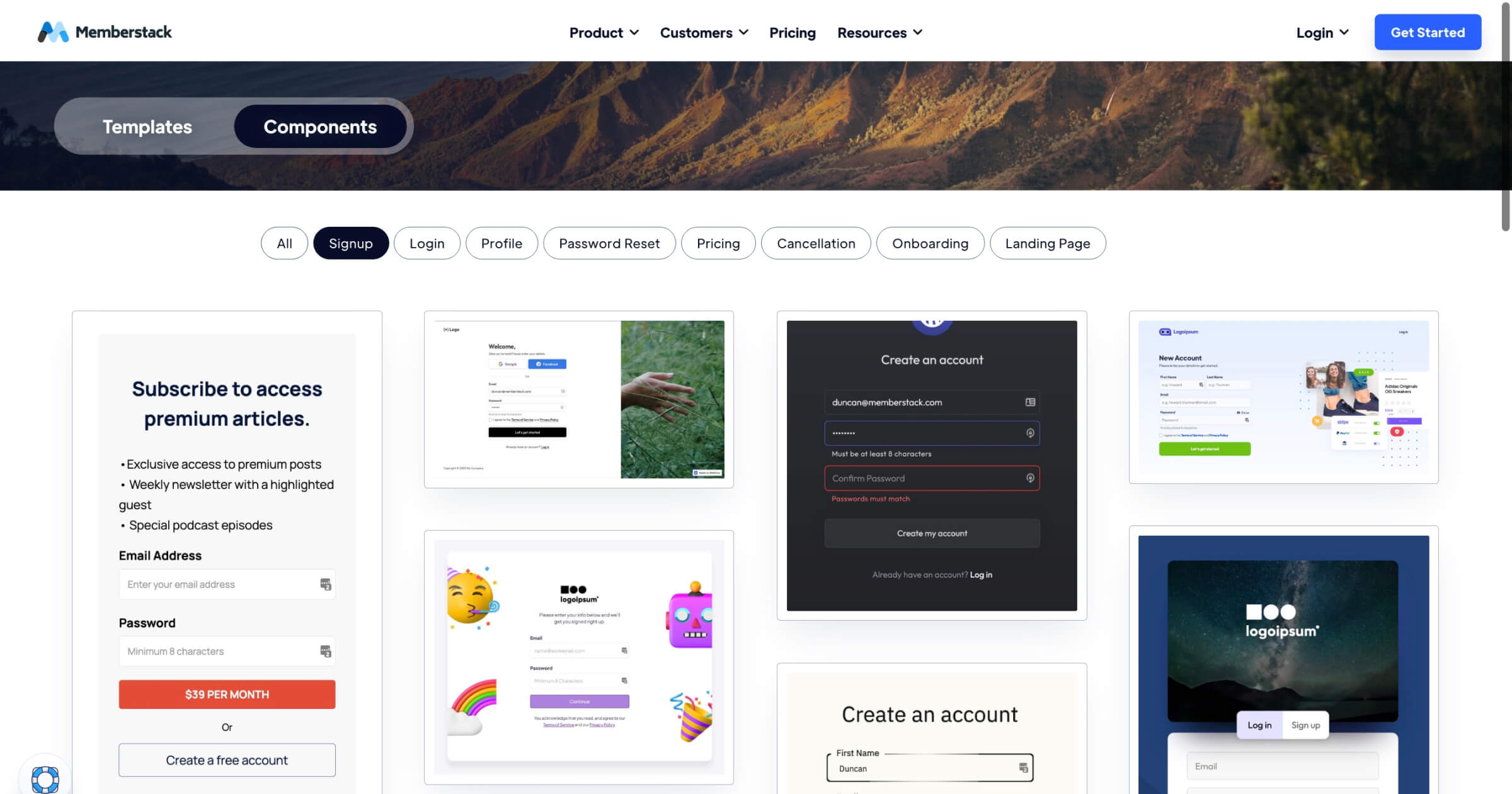 Free Webflow Cloneables | Memberstack
