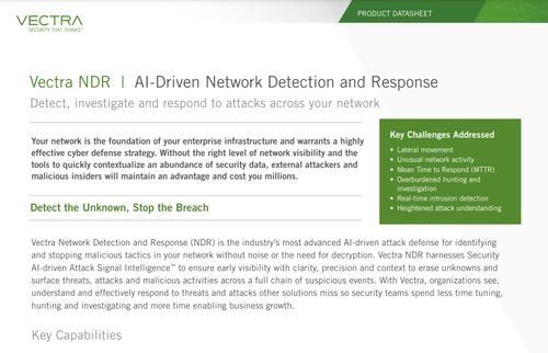 Vectra NDR | Network Detection and Response | Vectra AI