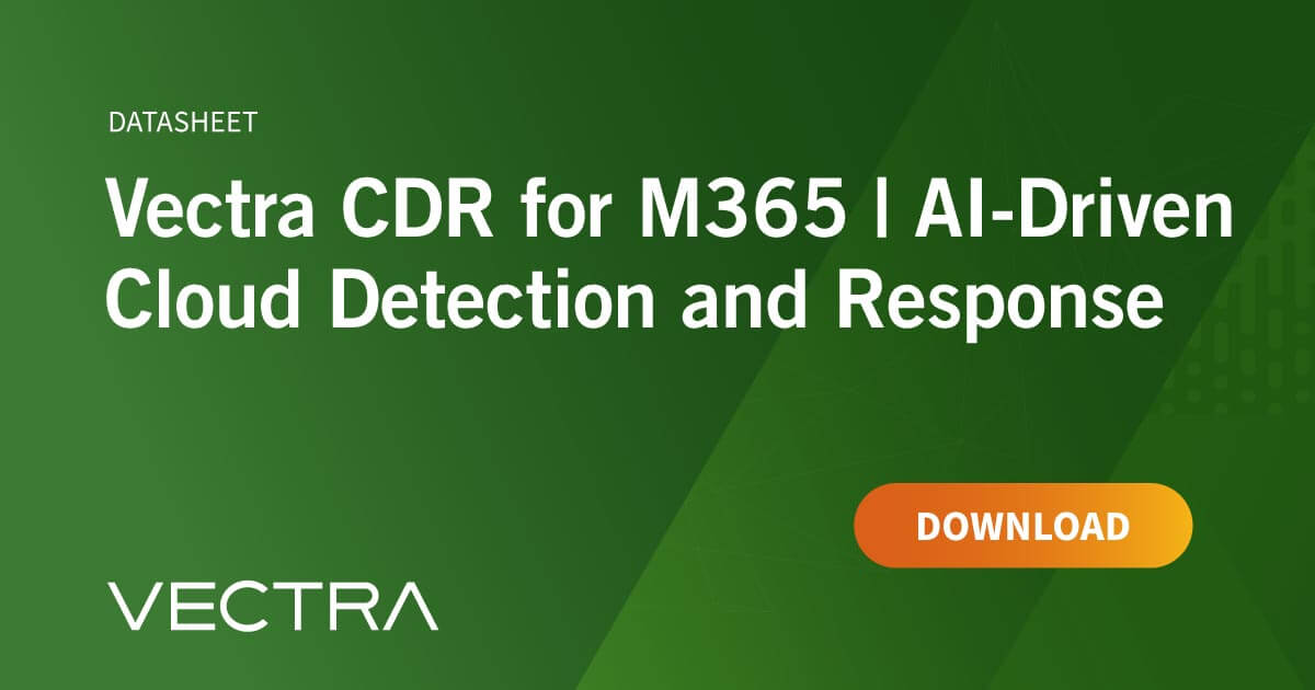 Datasheets | Vectra CDR for M365
