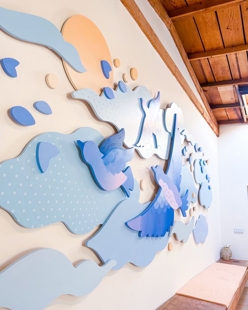 In the Clouds — Dimensional Mural | by Alice Lee