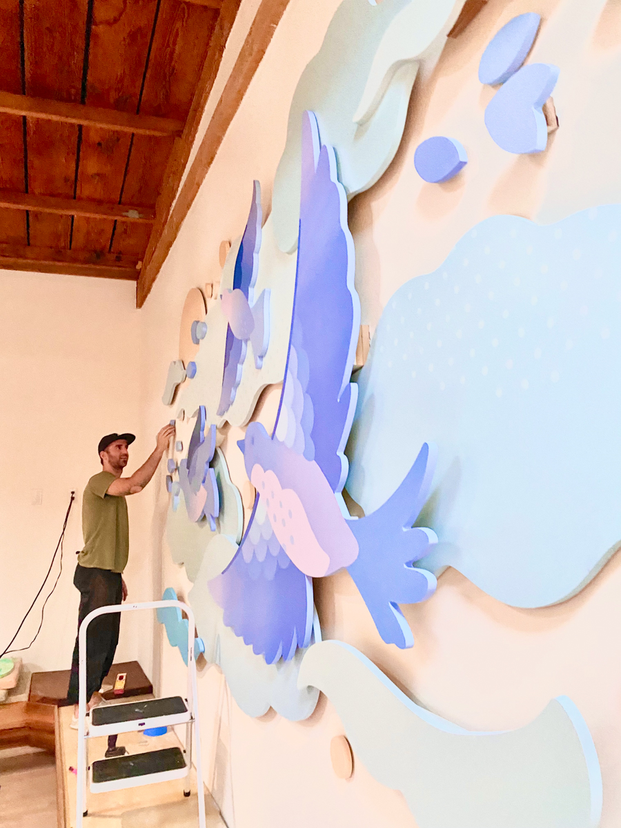 In the Clouds — Dimensional Mural | by Alice Lee