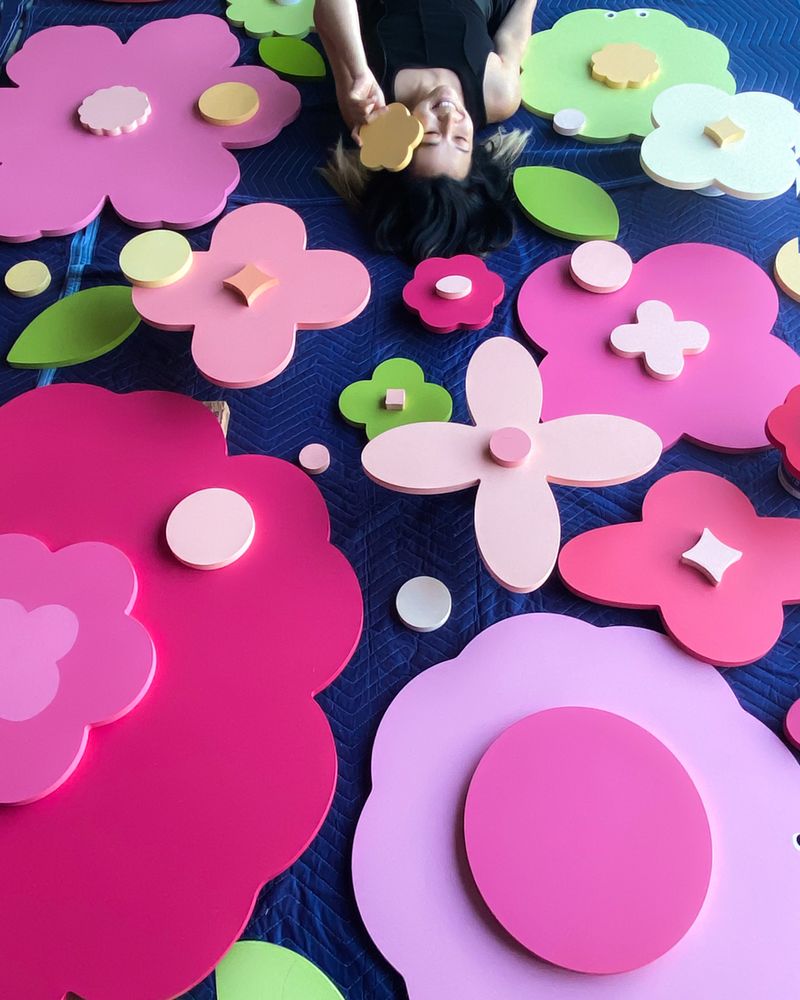 Sparkling Garden — Dimensional Mural | by Alice Lee