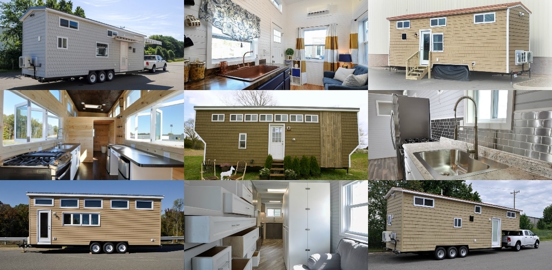 Custom portable tiny houses on wheels for sale.